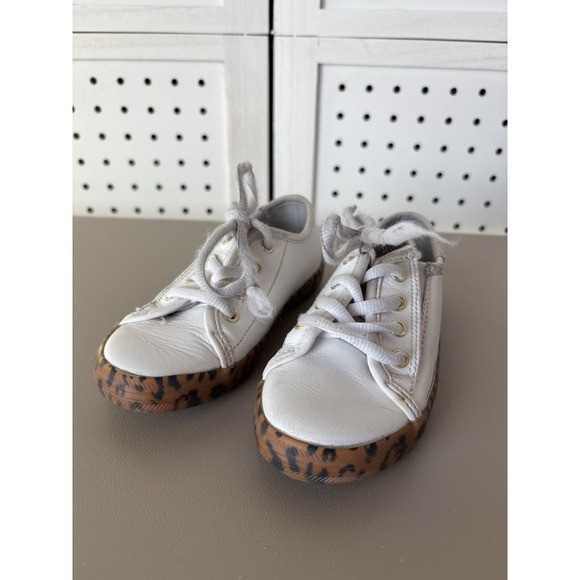 Keds | Shoes | Keds Girls Sneakers Kickstart White With Leopard Sole ...